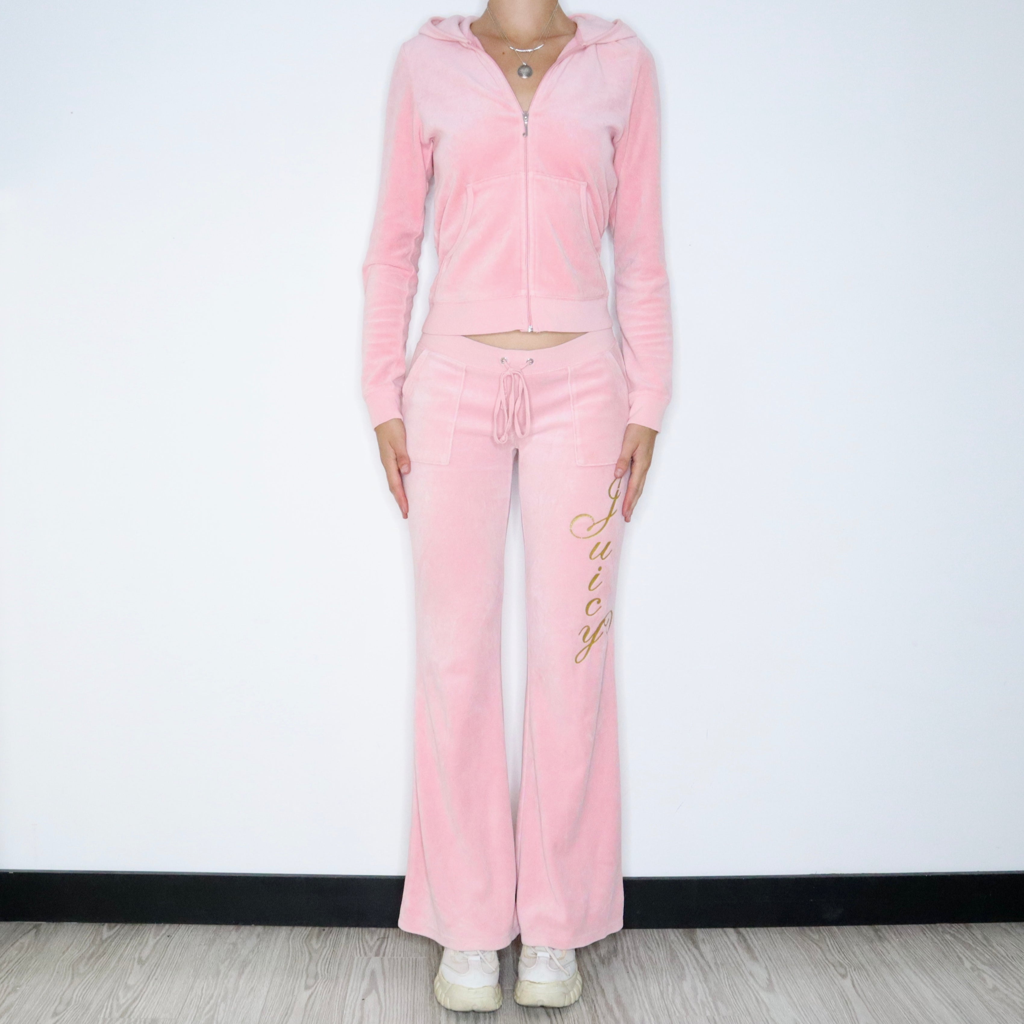 Pink Juicy Couture Tracksuit Set (Medium) - Imber Vintage