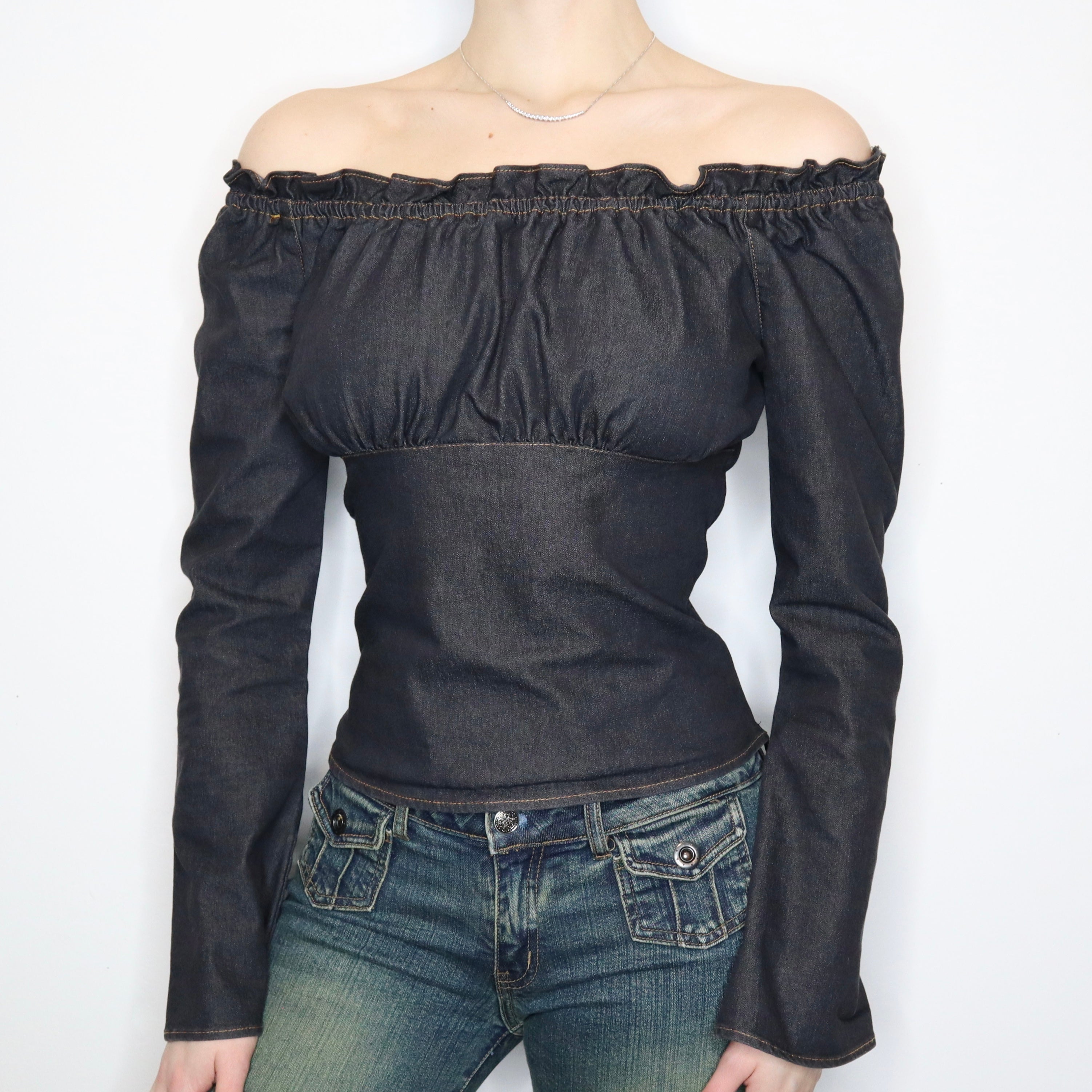 Bell Sleeve Milkmaid Blouse - Imber Vintage