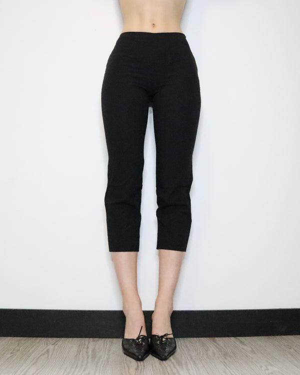 Italian Black Capris (XS-S) - Imber Vintage