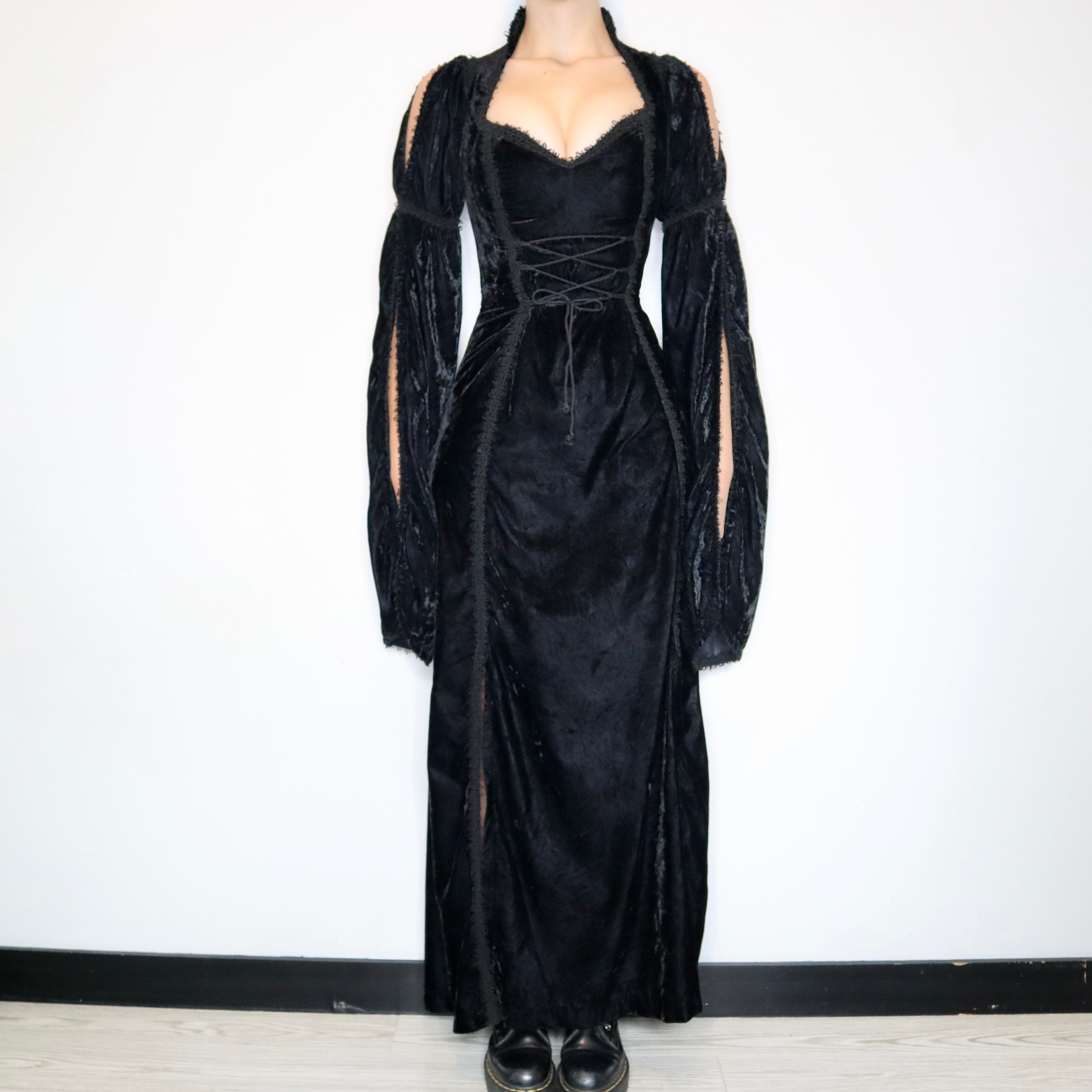Rare Vintage 90s Goth Queen Gown - Imber Vintage