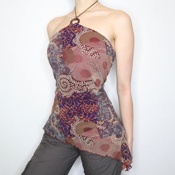 Mesh O-Ring Halter Top - Imber Vintage